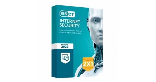 ESET Internet Security 2 PC's - 1 Ano